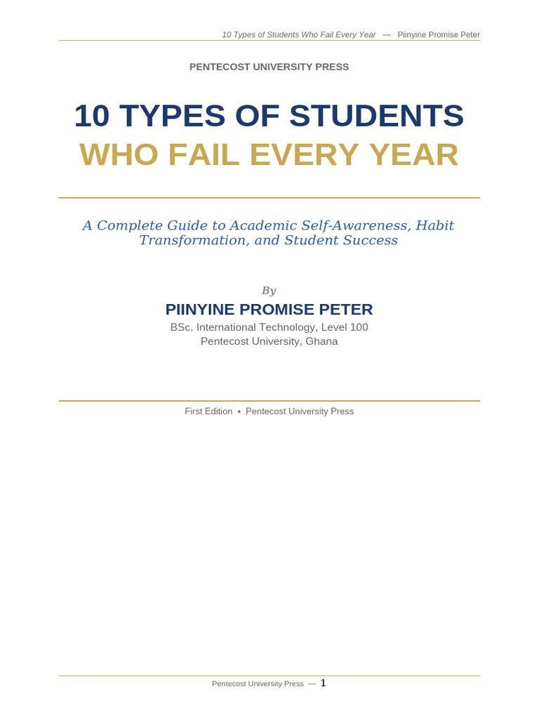 10 Types of Students Who Fail | PDF | Mindset | Professional Skills