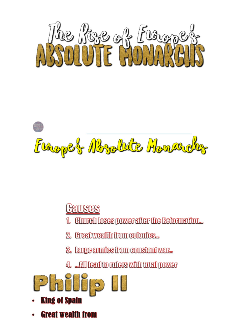 Absolute Monarchs Full Slides | PDF | Palace Of Versailles | Oliver ...