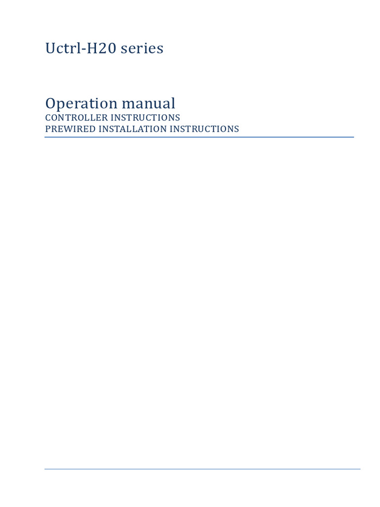 Uctrl H20 en Ver 1.1 | PDF | Computer Engineering | Manufactured Goods