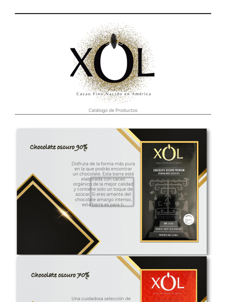 Catalogo Xol | PDF | Chocolate | Sólidos de cacao