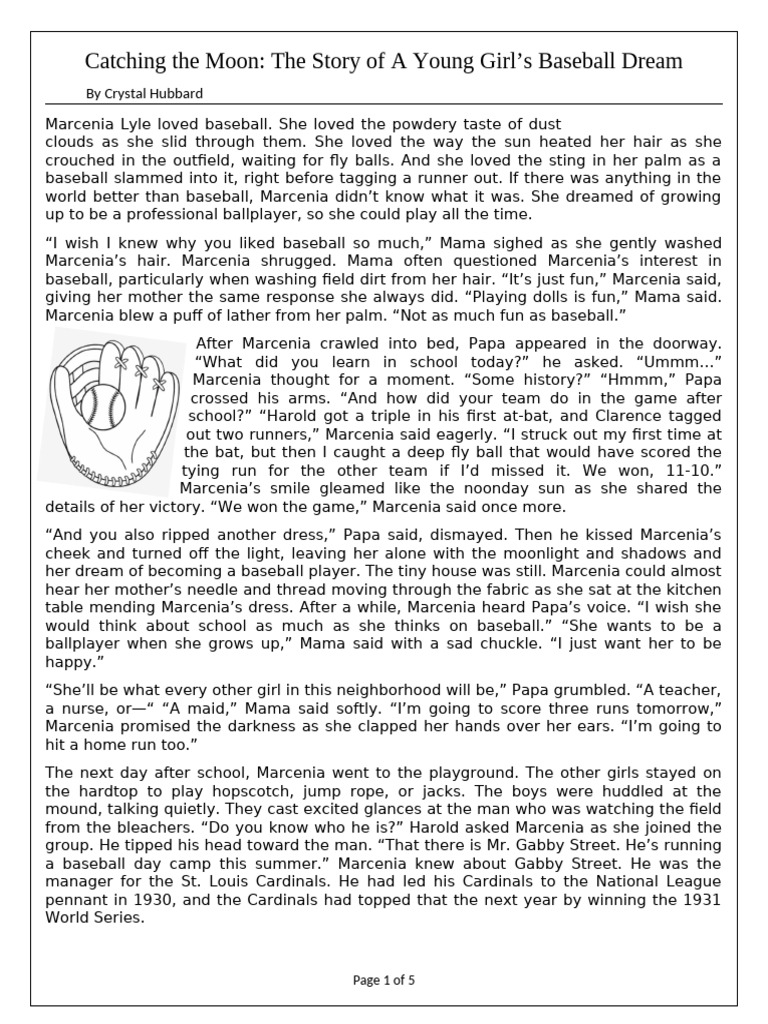 Catching The Moon Grade 5 | PDF | Team Sports | Athletic Sports