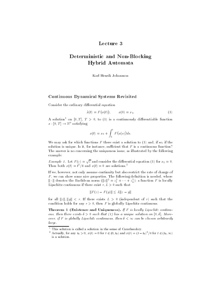 Lecture03 Se | PDF | Automata Theory | Continuous Function