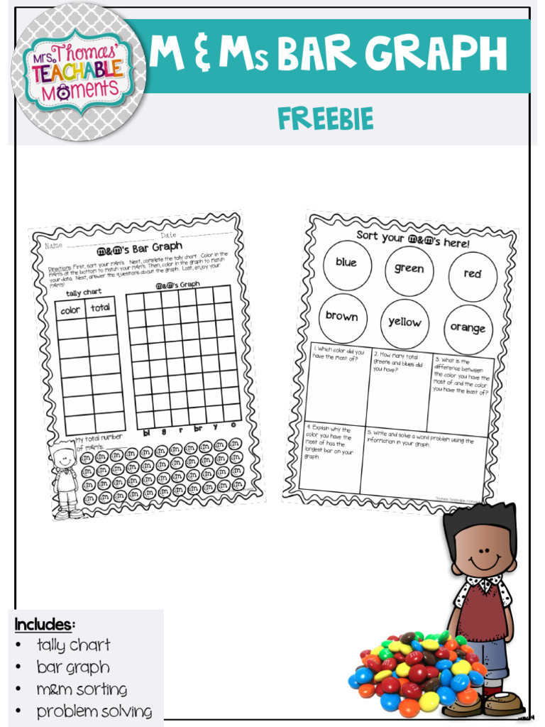 M & M Bar Graph: Freebie | PDF
