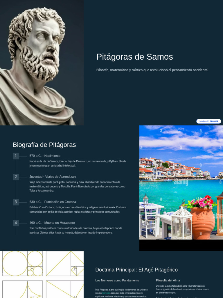 Pitagoras-de-Samos - PPTX 20260324 150831 0000 | PDF | Pitágoras