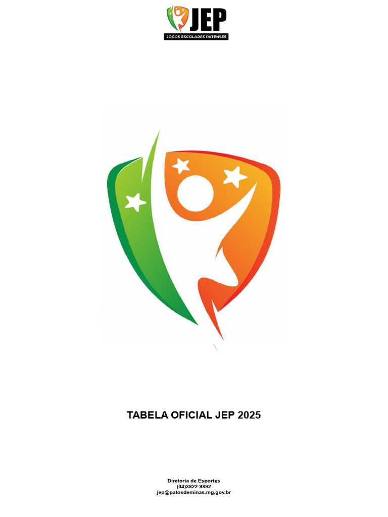 Tabela Oficial Jep 2025 | PDF