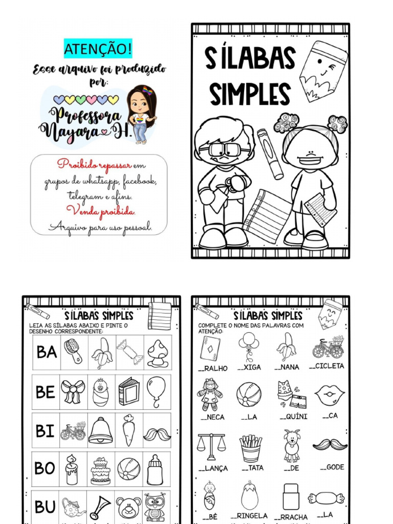 Silabas Simples Word | PDF