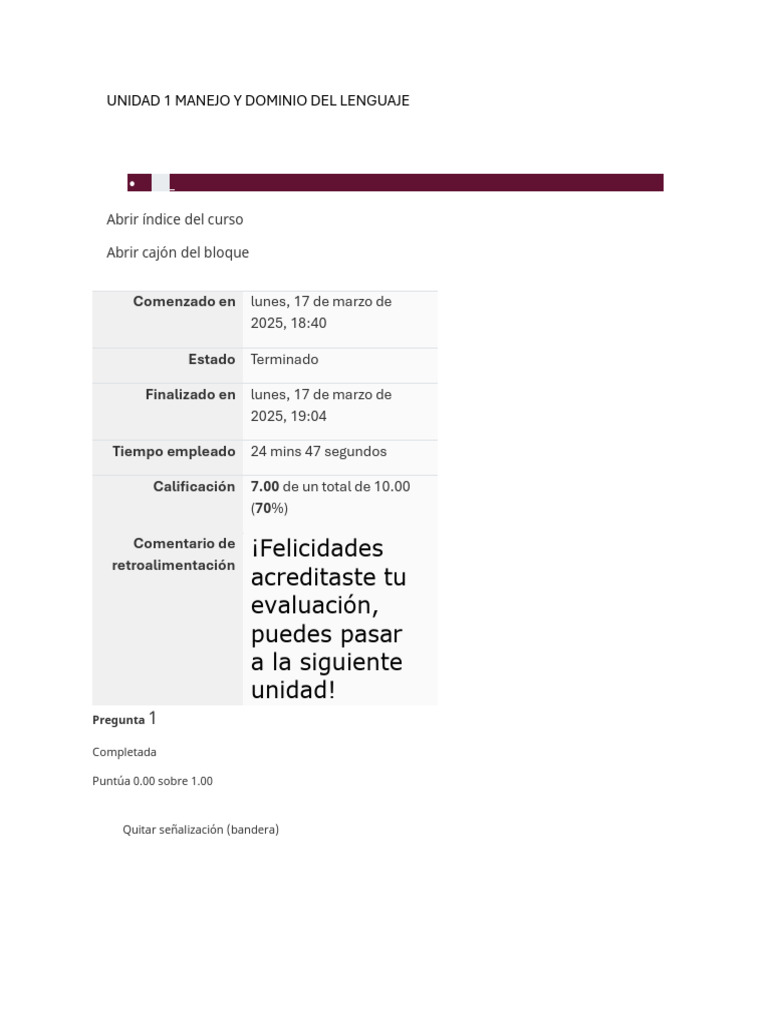 Unidad 1 MANEJO Y DOMINIO DEL LENGUAJE. UNIDAD 1 | PDF | Tecnologia ...