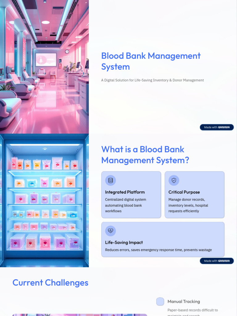 Blood Bank Management System | PDF | Databases | Cloud Computing