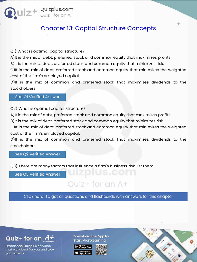 What Is Optimal Capital Structure | PDF | Stocks | Capital Structure