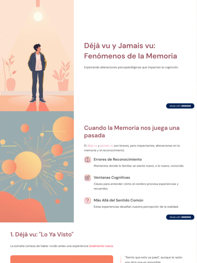 Deja-vu-y-Jamais-vu | PDF | Memoria | Cognición