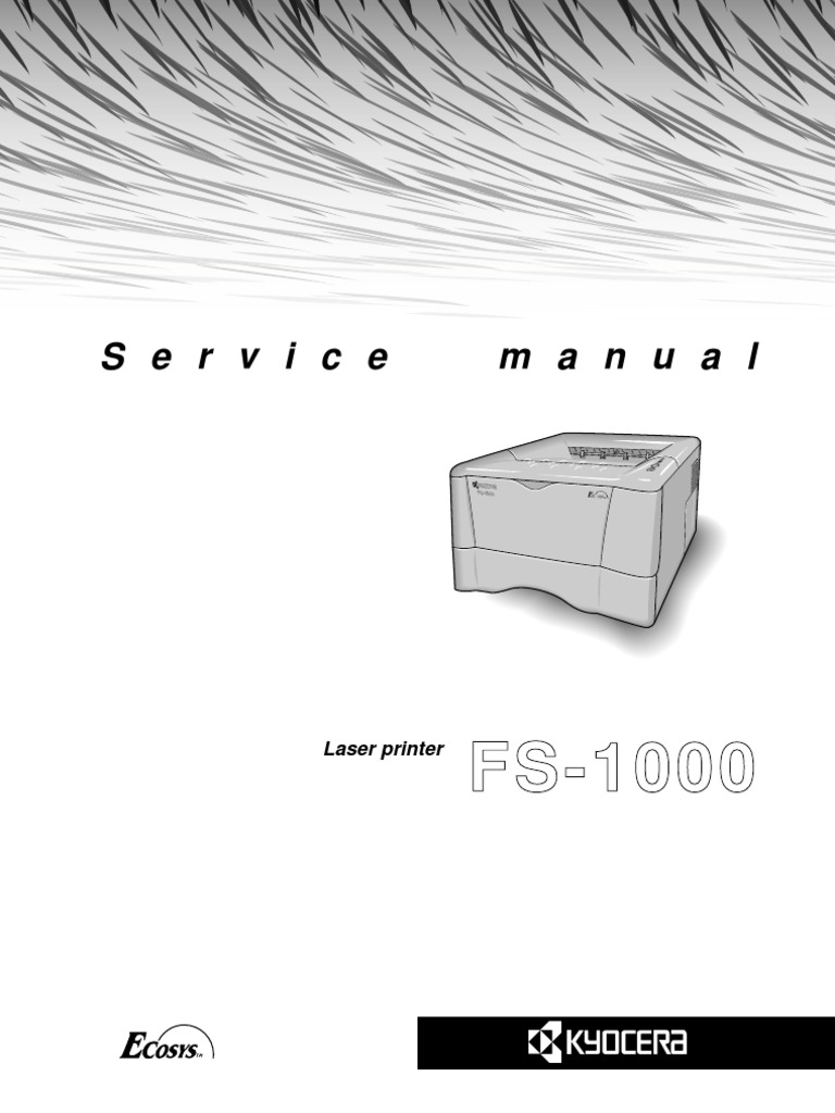 FS1000 SM Uk | PDF | Printer (Computing) | Electromagnetic Interference