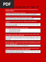 Ghost Boys Novel Study Guide | PDF | Grief | Bullying