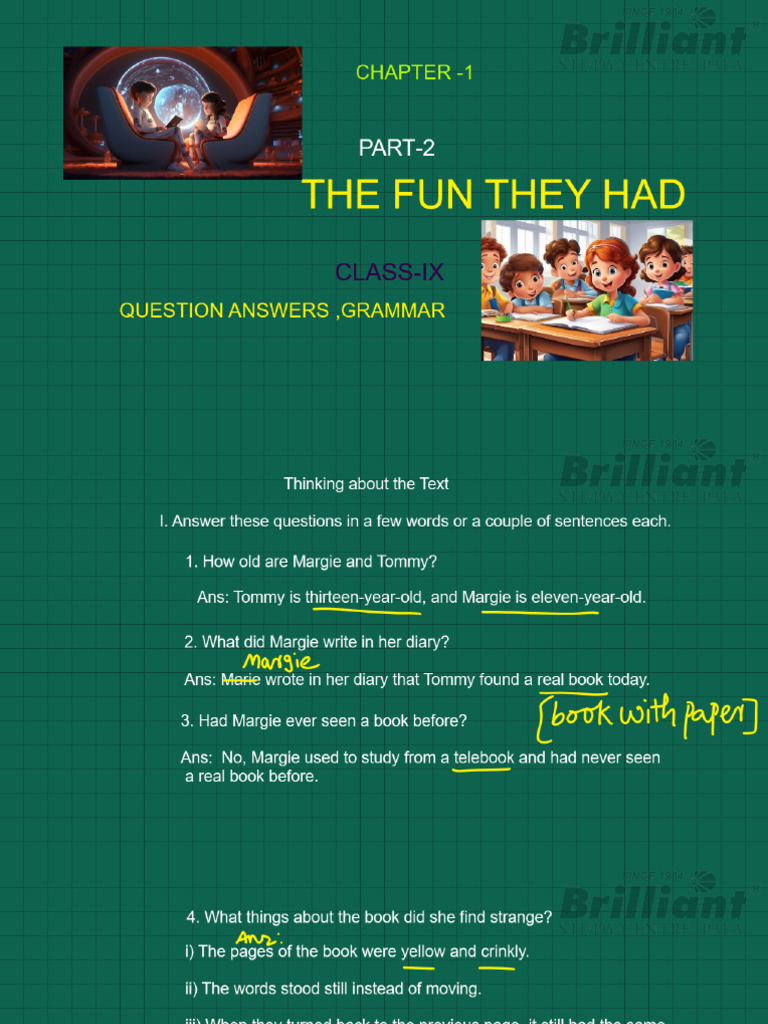 The Fun They Had - Part 2 (LS) | PDF