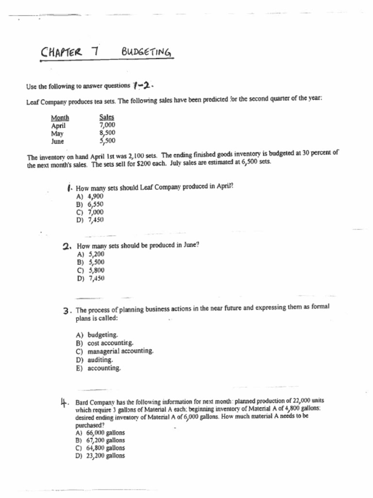 Chapter 7 Questions | PDF