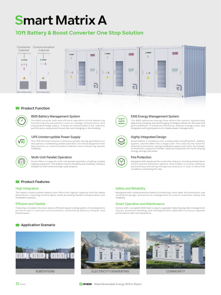 Renon Smart Matrix A US | PDF