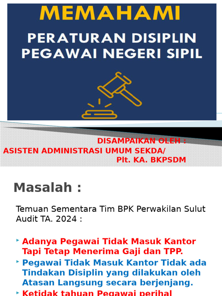 Disiplin Pns Materi Kaban | PDF