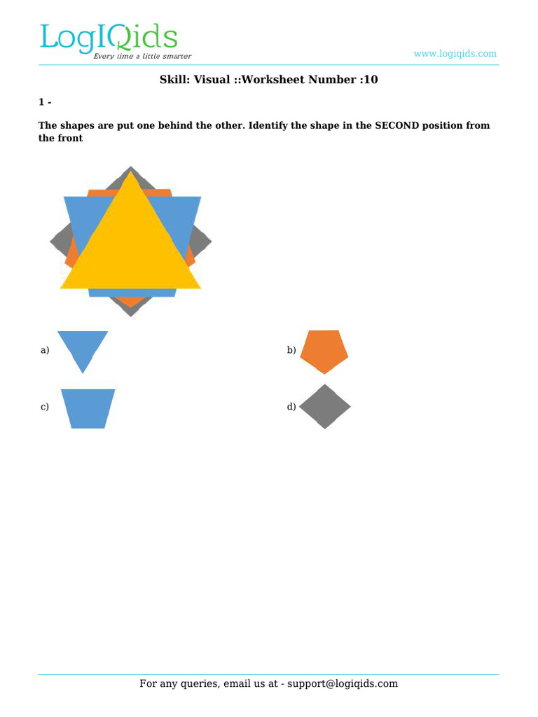 Skill: Visual::Worksheet Number:10 | PDF