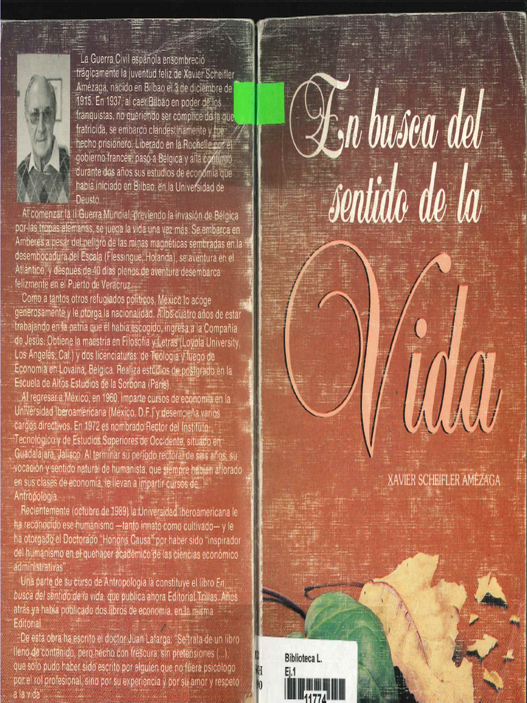 Copia de EN BUSCA DEL SENTIDO DE LA VIDA (SCHEIFLER AMÉZAGA XAVIER) | PDF