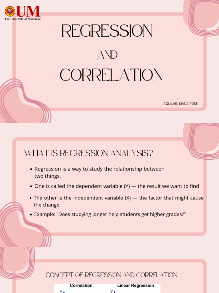 Regression and Correlation | PDF