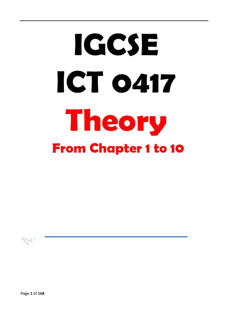 Ict Igcse Notes 2023 | PDF