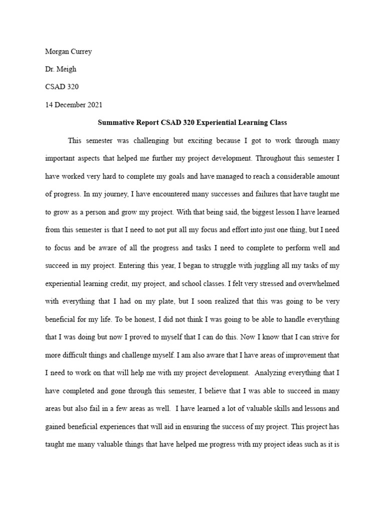 Summative Report | PDF