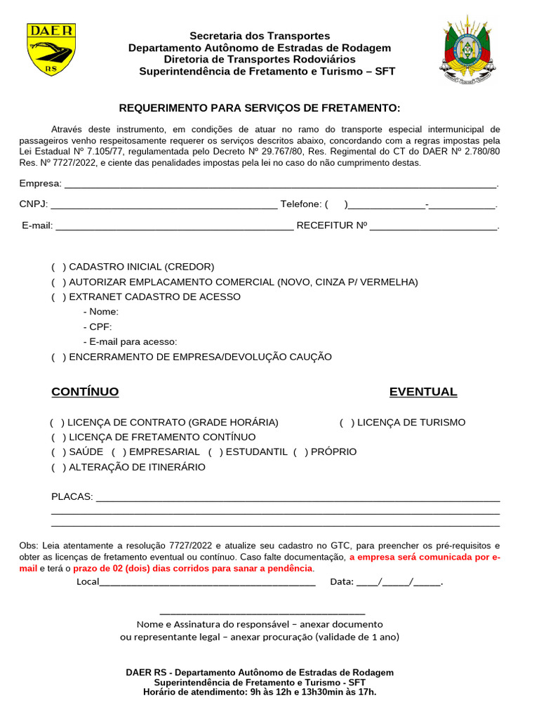 SFT Requerimento 7727 2022 | PDF