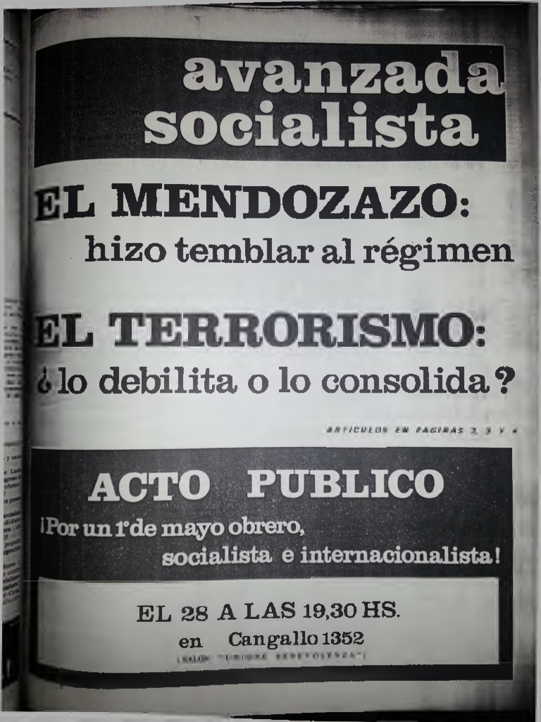 1972-4-19 AS N°8- Mendozazo, terrorismo, argelia, moris | PDF