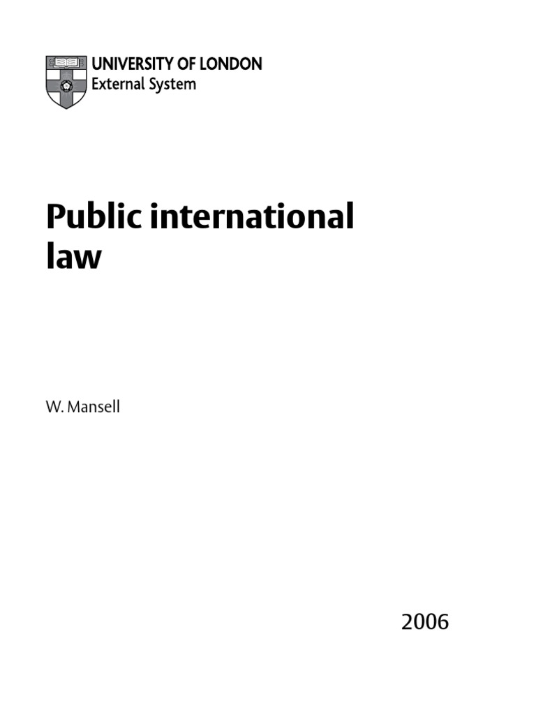 Public International Law Guide | PDF | Public International Law ...