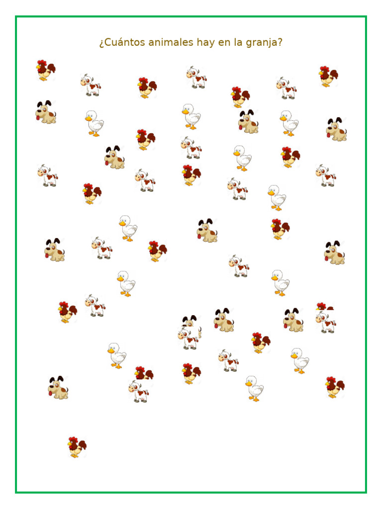 Cuántos Animales Hay en La Granja | PDF