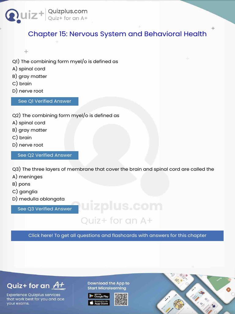 The Combining Form Myelo Is Defined As | PDF