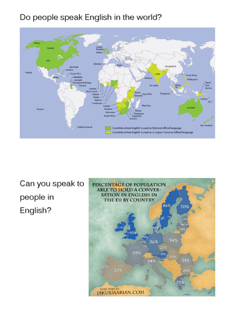 Do People Speak English in The World | PDF