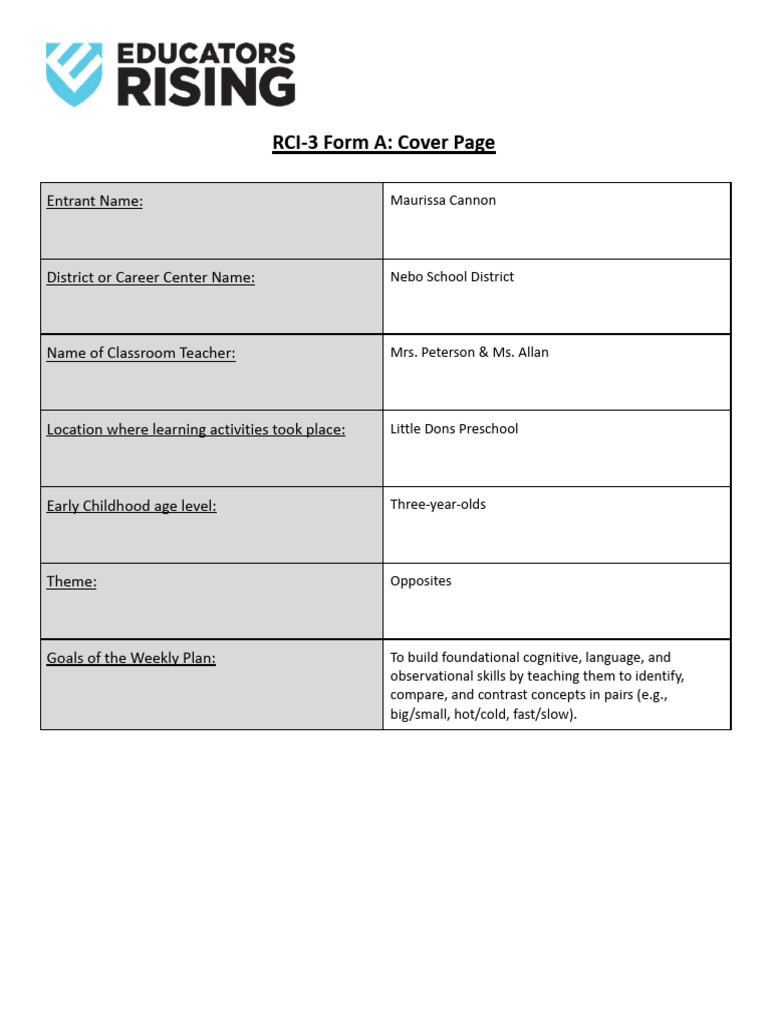 ECE LP Templates | PDF