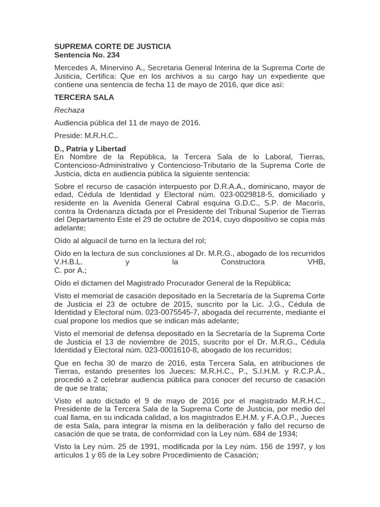 Acto de Apelacion de Ordenanza de Referimiento Ernesto Mena Coss Vs ...