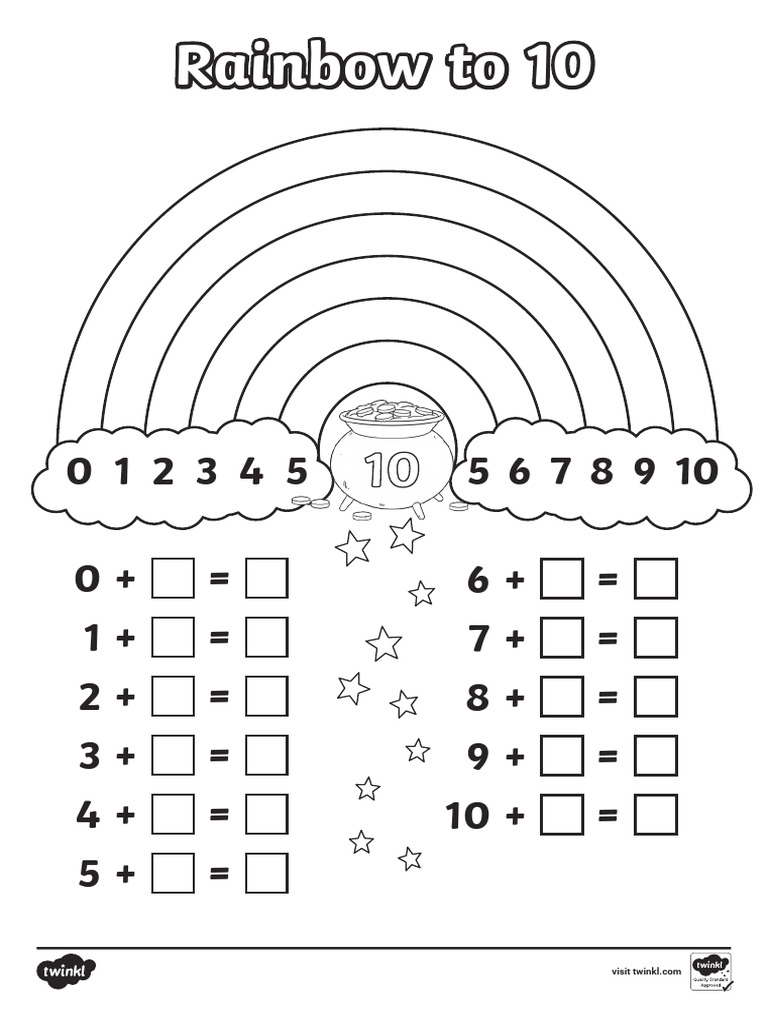 Au T N 4567 Friends To 10 Rainbow Worksheet Ver 1 | PDF
