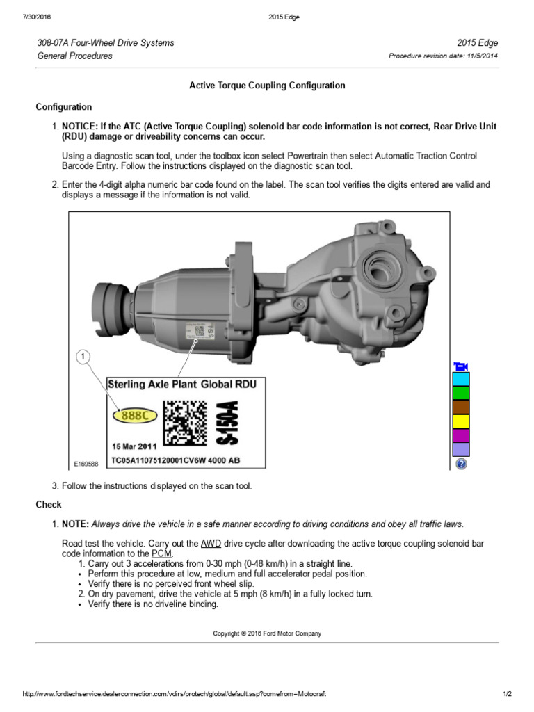 Active Torque Coupling Configuration | PDF