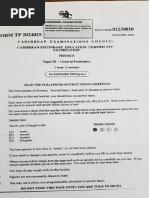 CSEC Physics June 2023 P1 | PDF