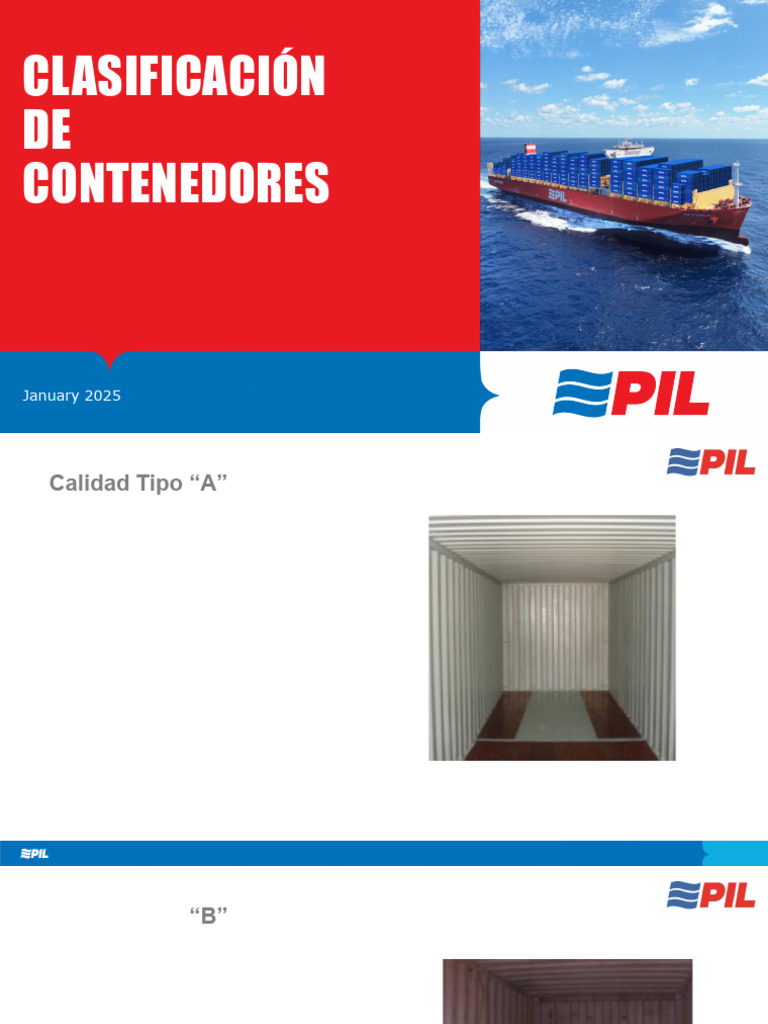 Clasificacion de Contenedores | PDF