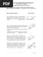 Ladder Friction Analysis Example | PDF | Force | Friction