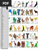 List of 1000 Animal Names | PDF | Zoology