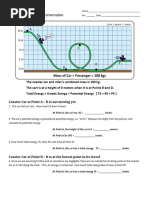 Roller Coaster Physics Activity Guide | PDF | Kinetic Energy ...
