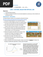 Natural Selection Simulation Guide | PDF | Tooth | Rabbit