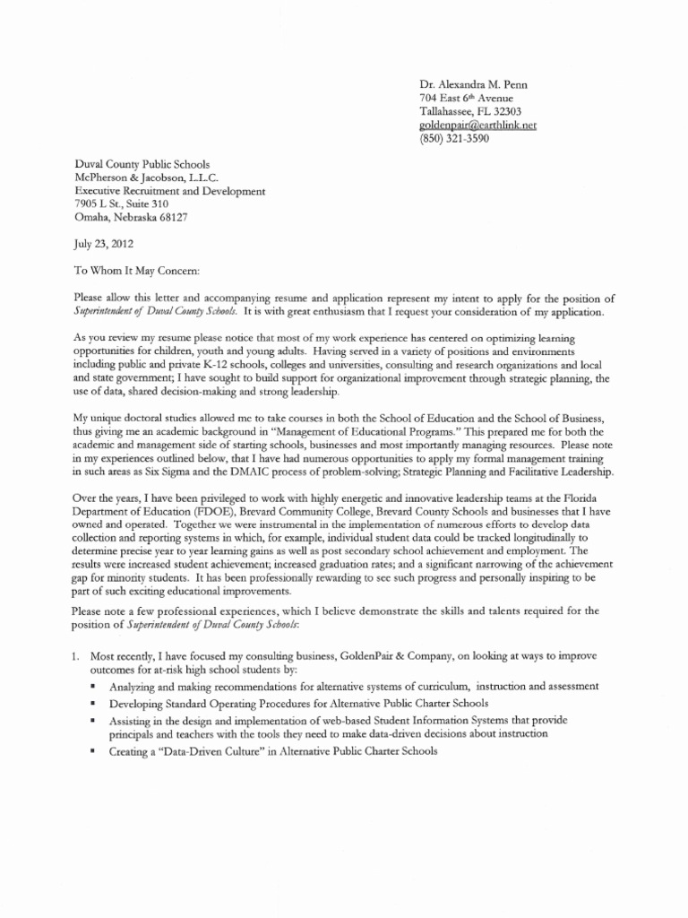 Alexandra Penn's Application | PDF | Adult Education | Accountability