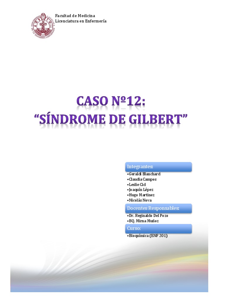 Sindrome de Gilbert | PDF | Glóbulo rojo | Medicina CLINICA