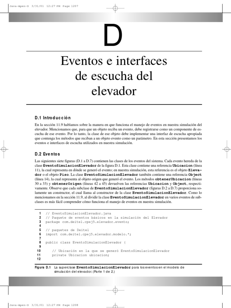 Java | PDF | Java (lenguaje de programación) | Ascensor