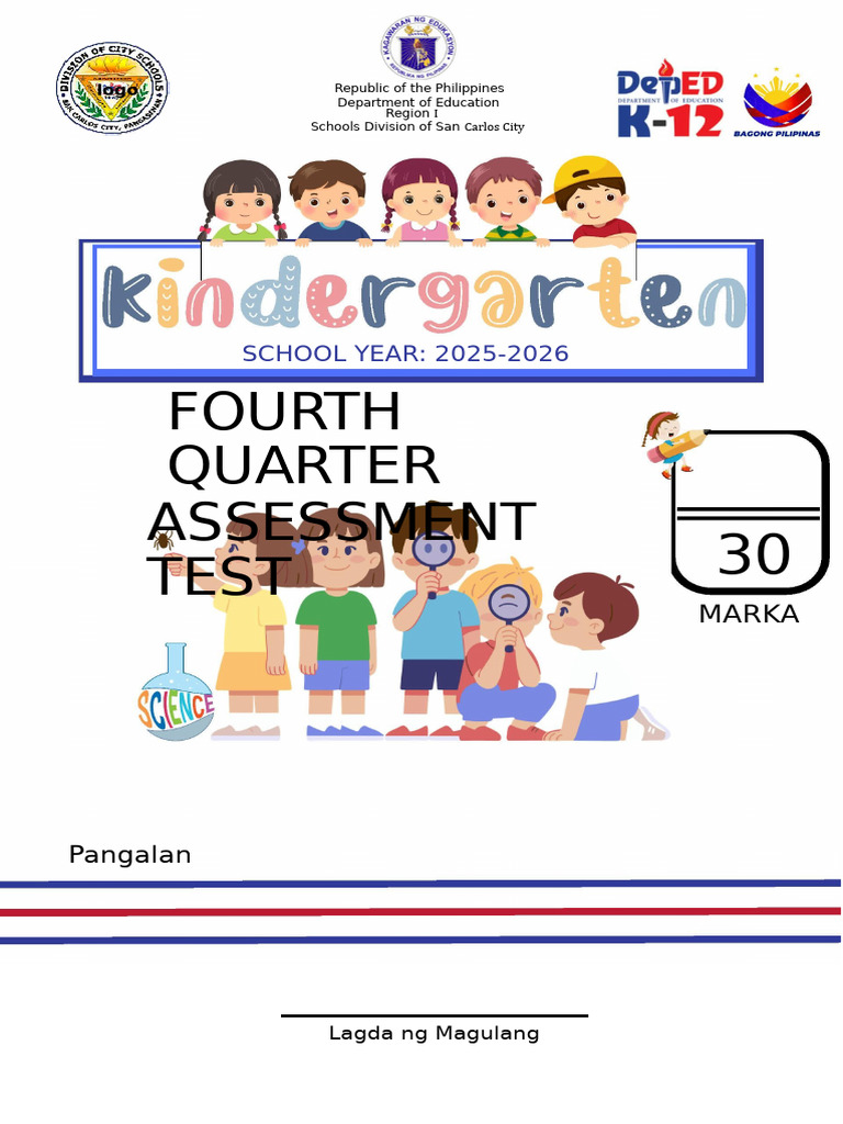 To Be Printed 4th Quarter Assessment Test 2025-2026 | PDF
