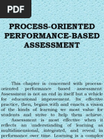 Process-Oriented Performance-Based Assessment | PDF | Educational Assessment | Rubric (Academic)