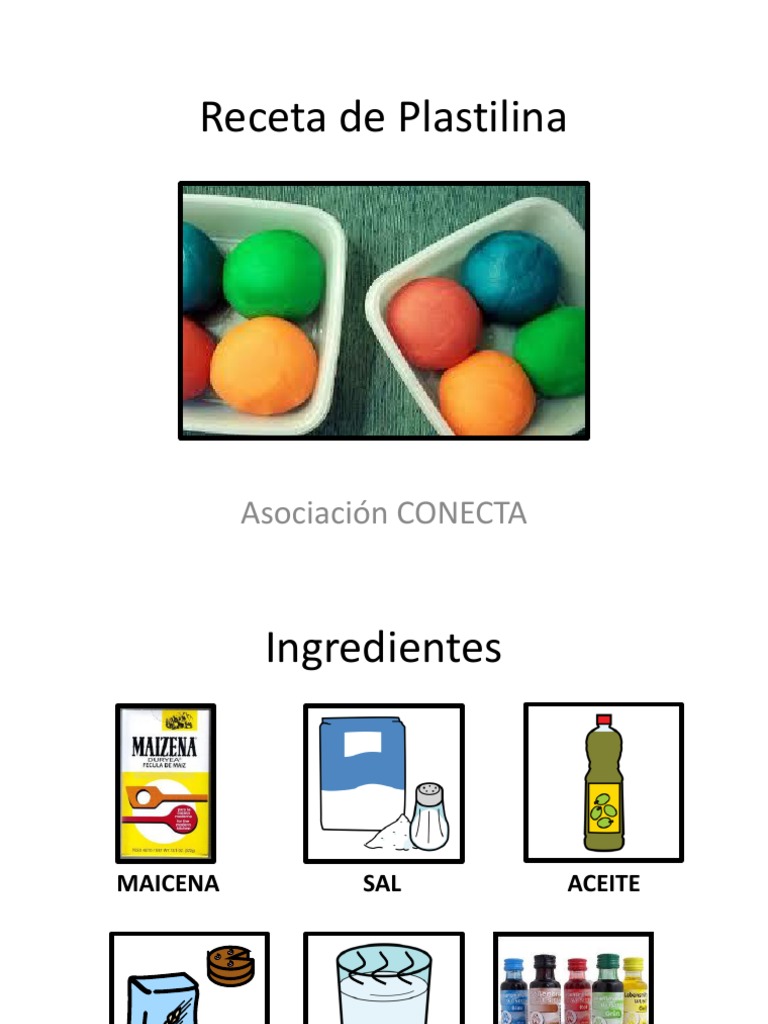 Receta de Plastilina | PDF | Cocina, comidas y vino