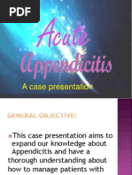 Case Study Appendicitis | PDF | Human Digestive System | Digestion