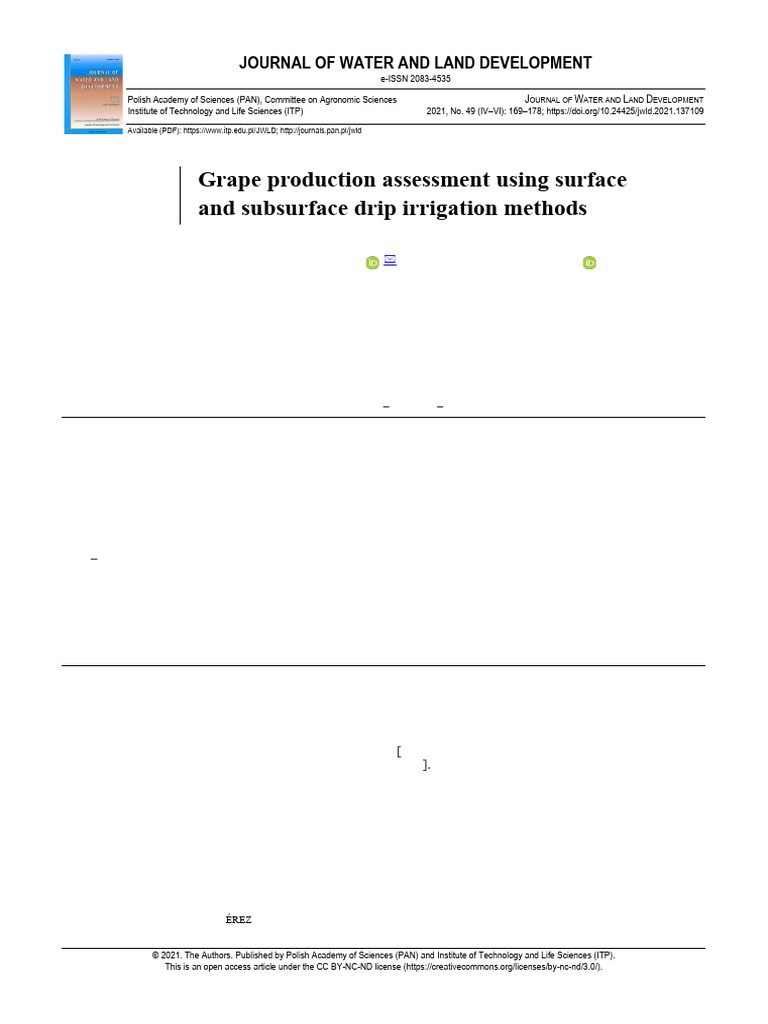 Grape Production Assessment Using S | PDF | Coefficient Of Variation ...