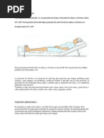 Posiciones Terapéuticas En Enfermería Pdf Términos Anatómicos De